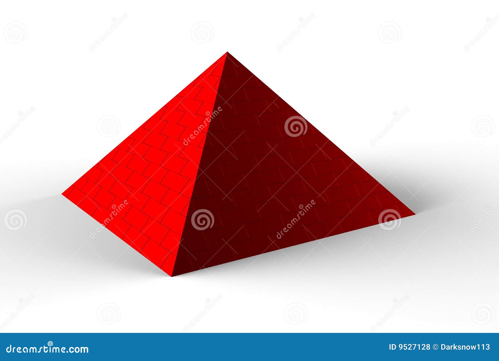 Red Pyramid Royalty Free Stock Photos - Image: 9527128