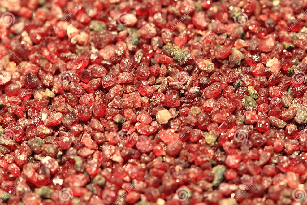 Red Pyrope Minerals (garnet) Stock Photo - Image of shine, minerals ...
