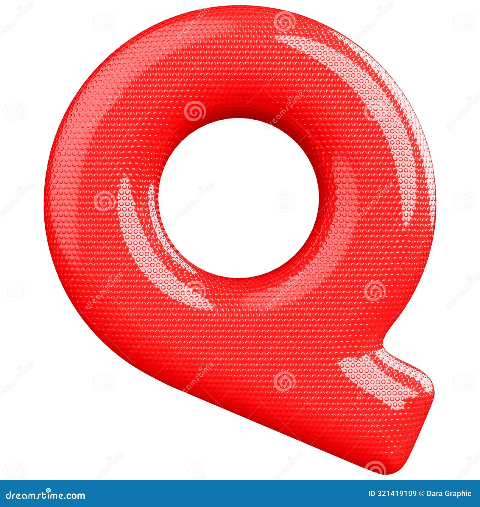 Red Q Font 3D RenderWith White Background Design Stock Image ...