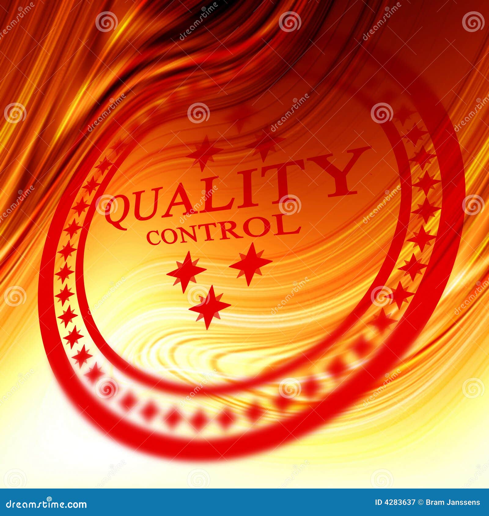 Red quality control stamp stock illustration. Illustration of ...