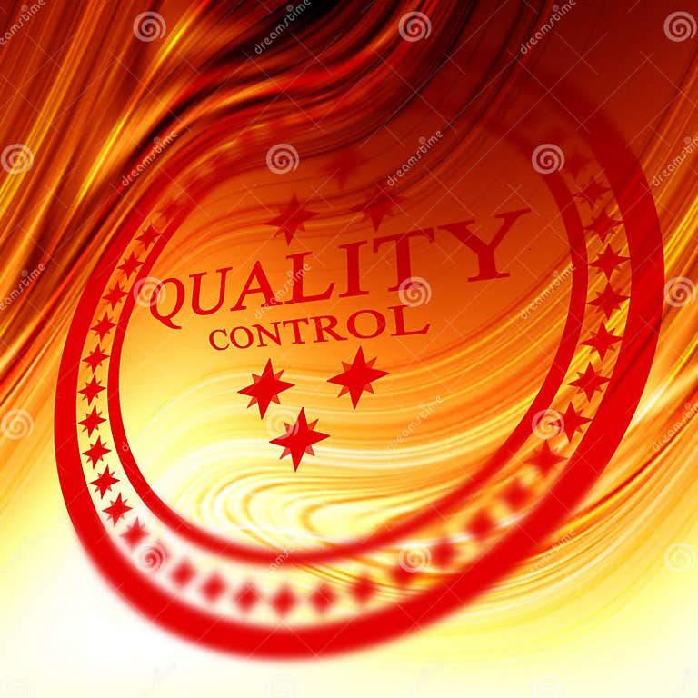 Red quality control stamp stock illustration. Illustration of ...