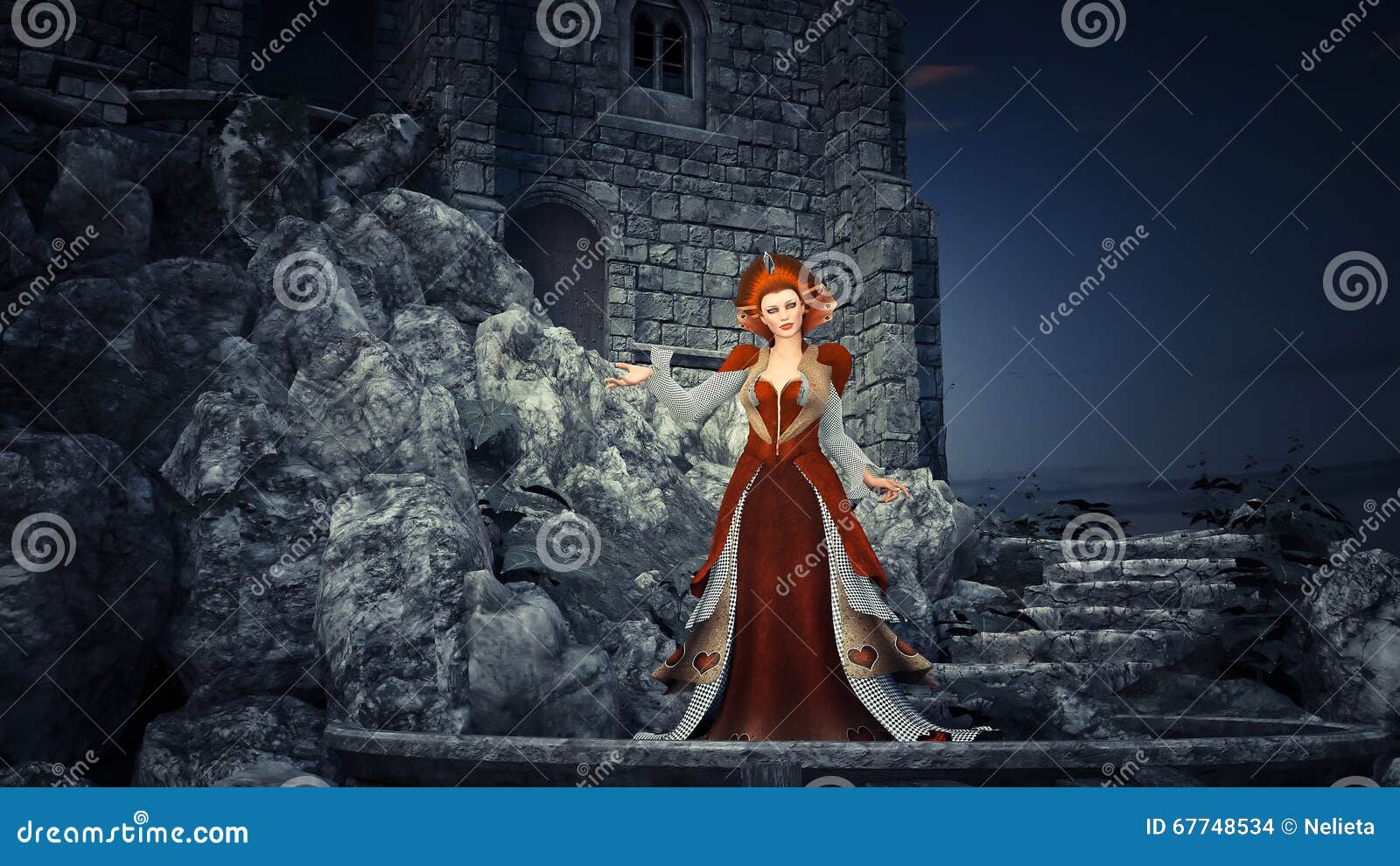 Red Queen Stock Illustrations – 8,878 Red Queen Stock Illustrations ...
