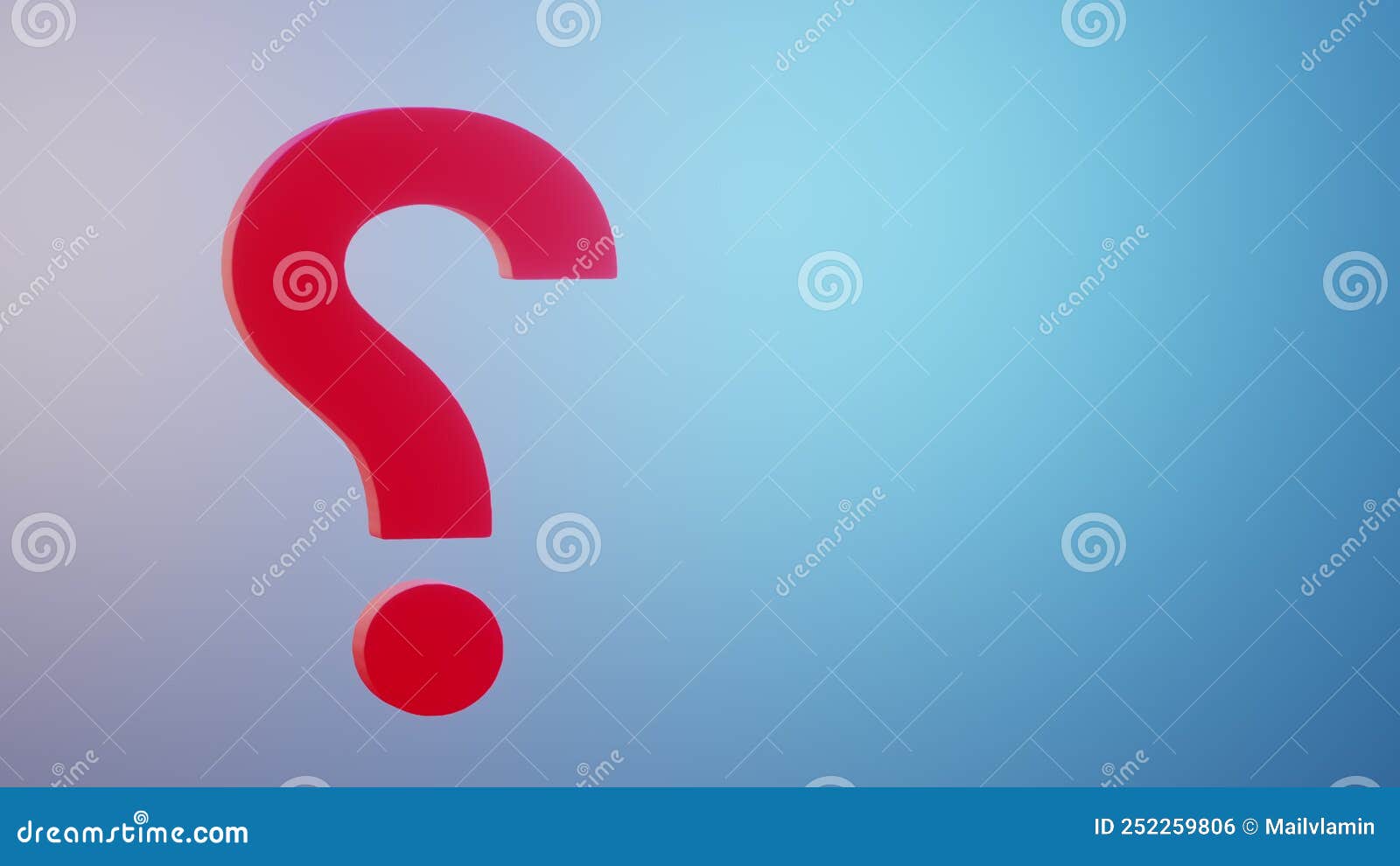 Red Question Mark Appears on Top, Makes Turn and Disappears. Stock ...