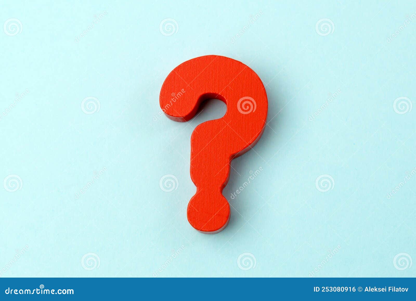 Red Question Mark on a Blue Background. the Concept of the Problem and ...