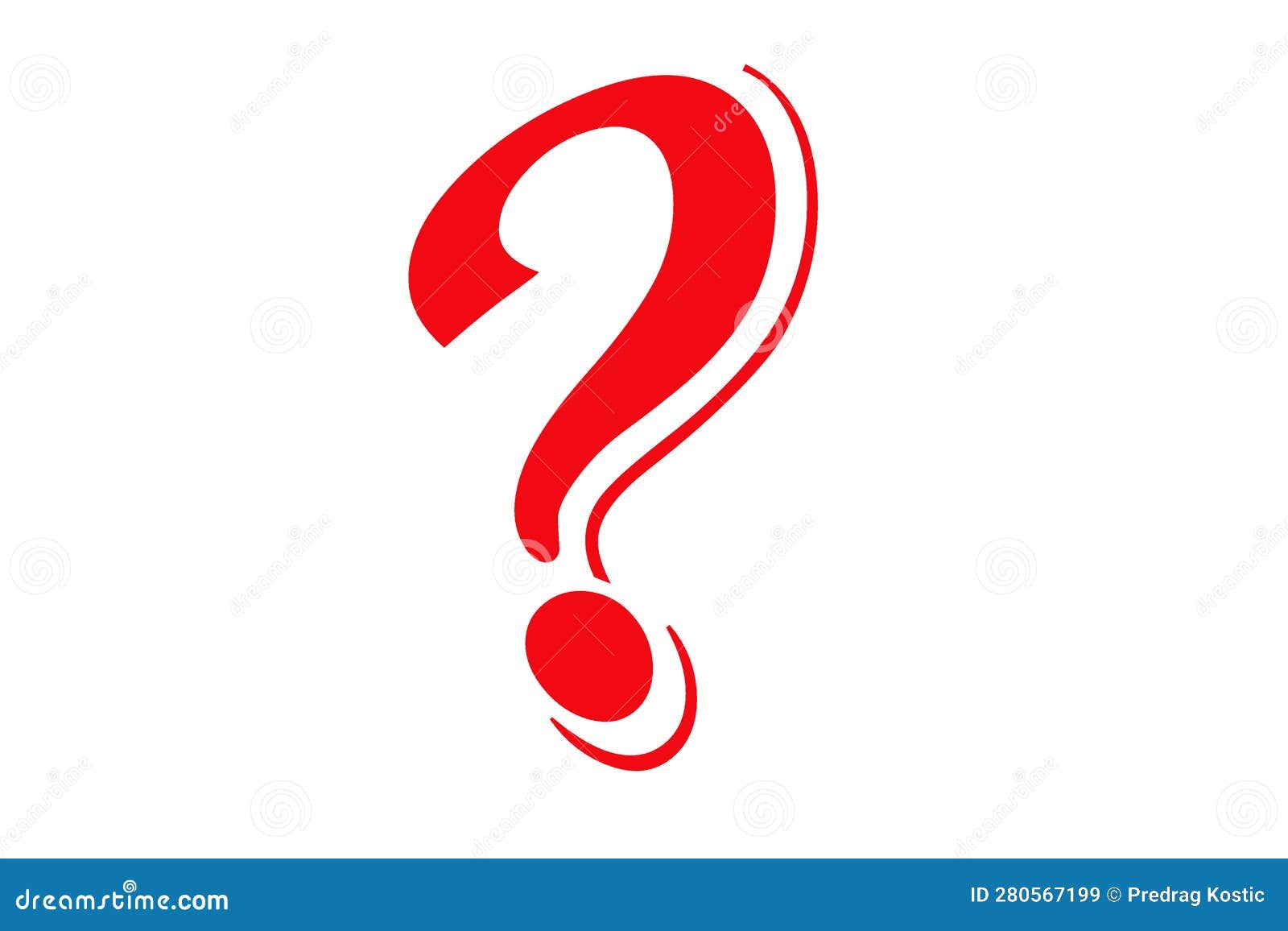 Red question mark ico stock illustration. Illustration of concept ...