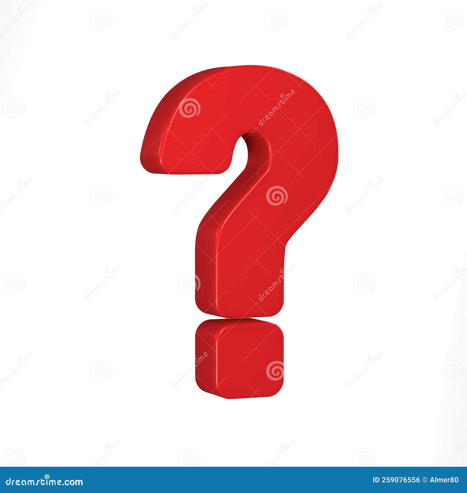 Red Question Mark. Isolated on White Background Stock Illustration ...