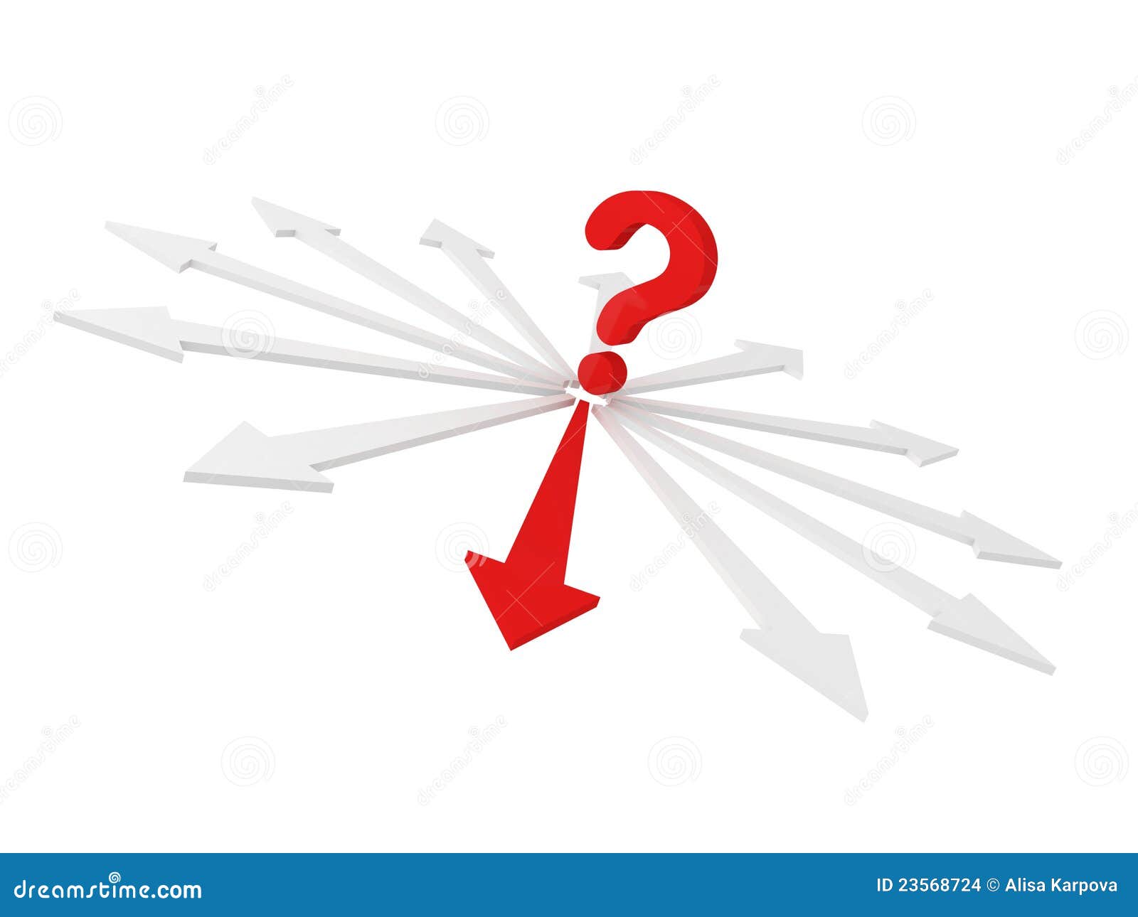 Red Question Mark Point Spending Search Arrows Stock Illustration ...