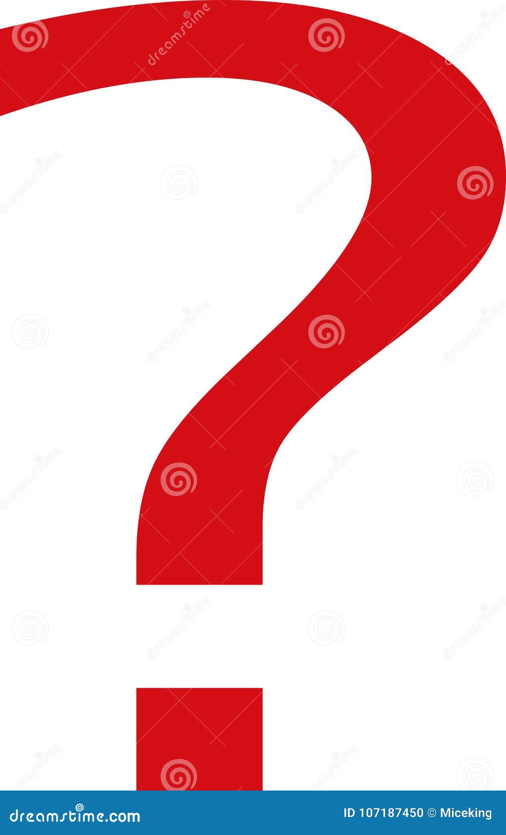 Red question mark stock vector. Illustration of idea - 107187450