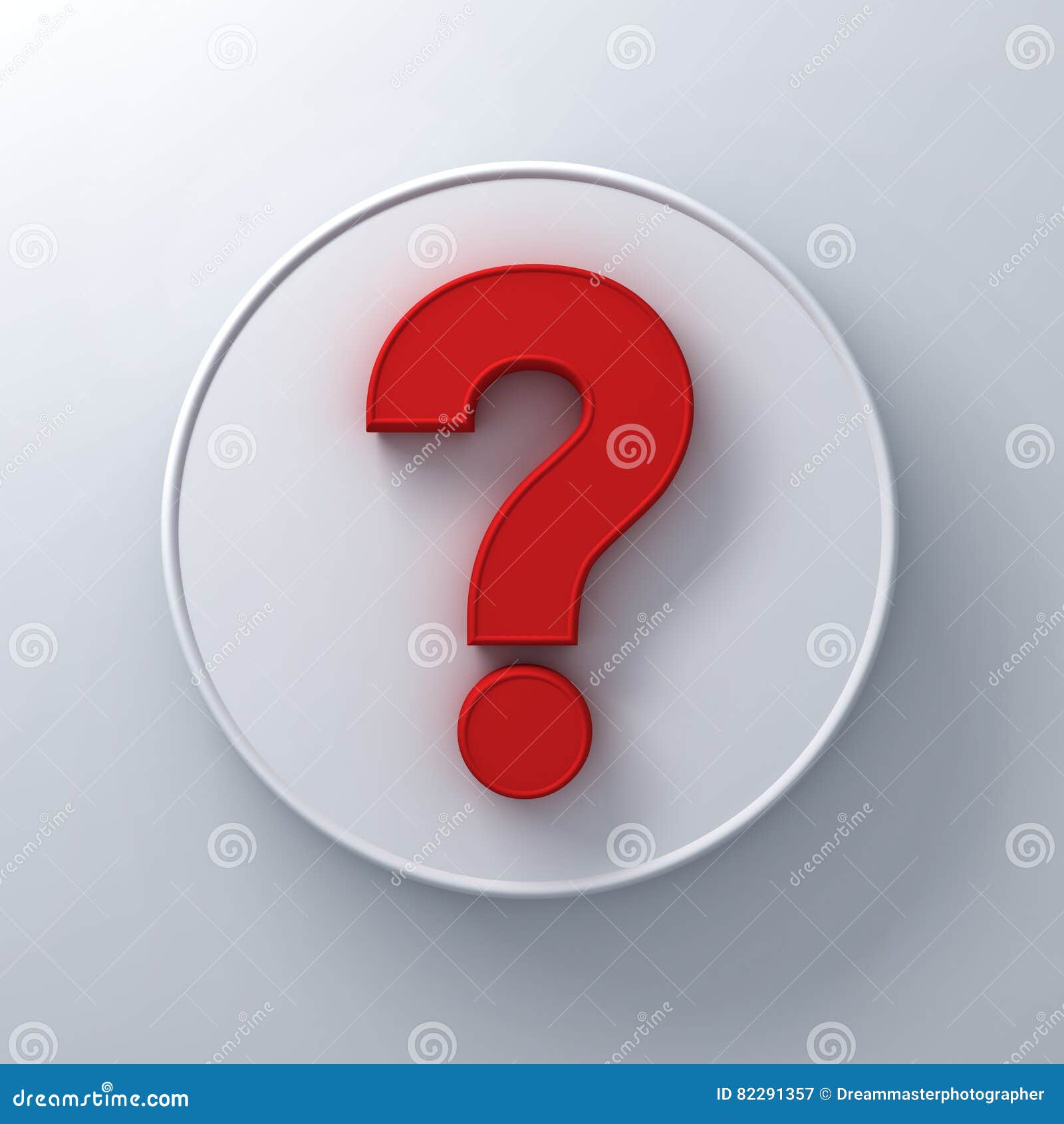Red Question Mark on Round White Signboard Background Abstract with ...