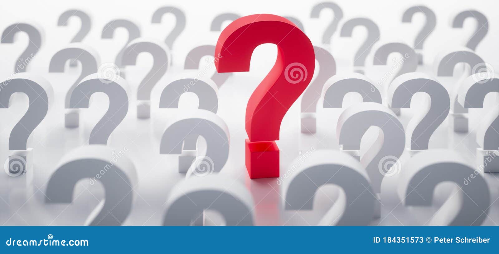 Red Question Mark with White Question Marks Stock Image - Image of ...