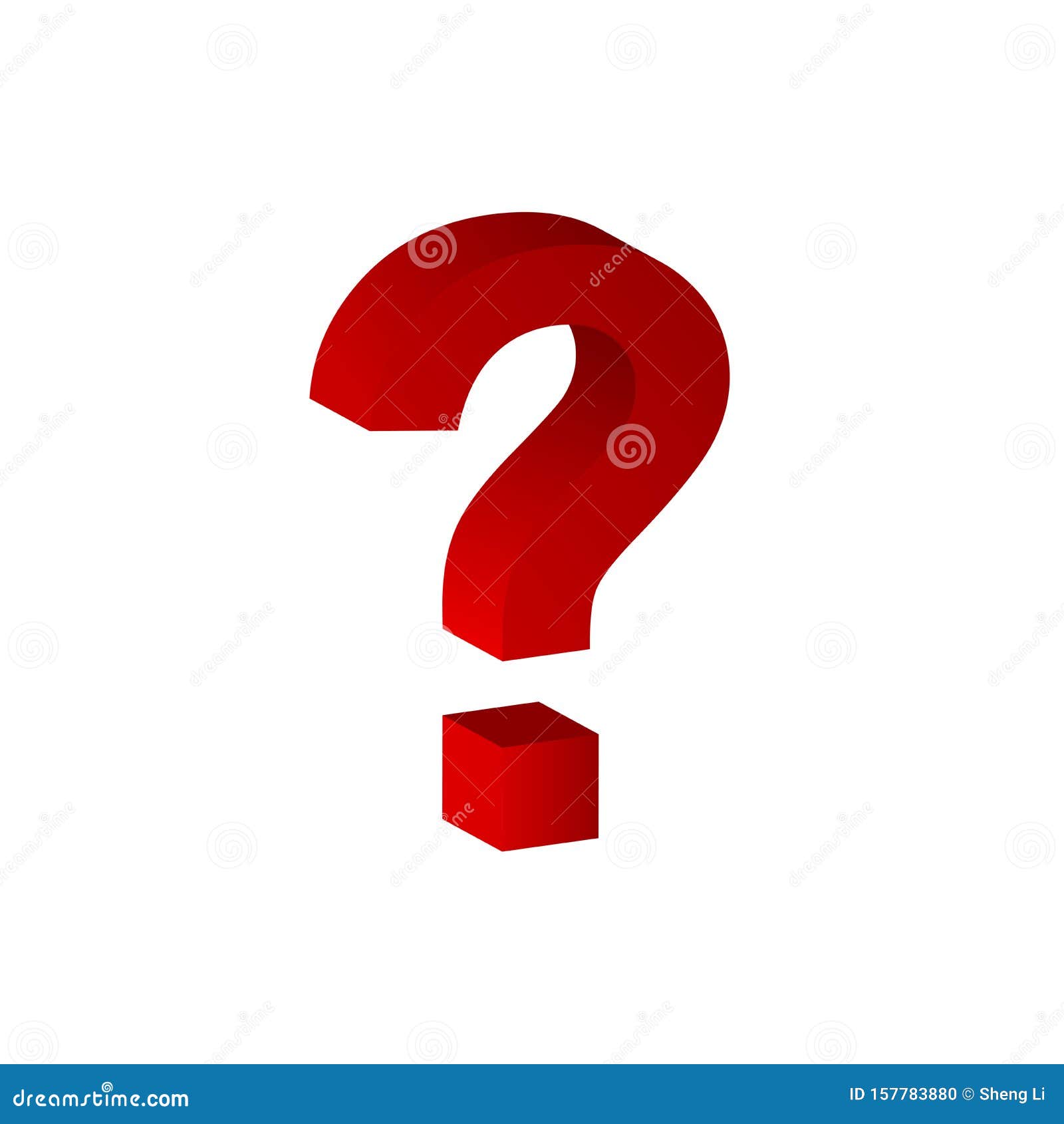 A Red Question Mark, Vector Stock Vector - Illustration of searching ...