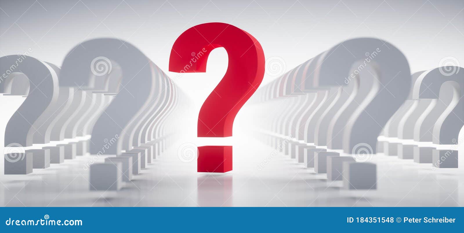 Red Question Mark with White Question Marks Stock Photo - Image of ...