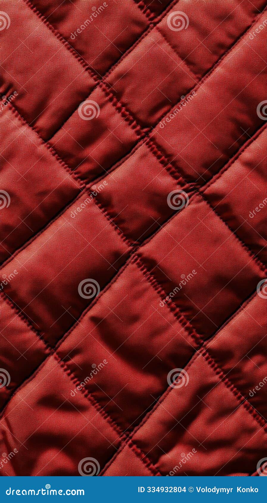 Red Quilted Fabric Texture, Close-up, Textile Background Concept Stock ...