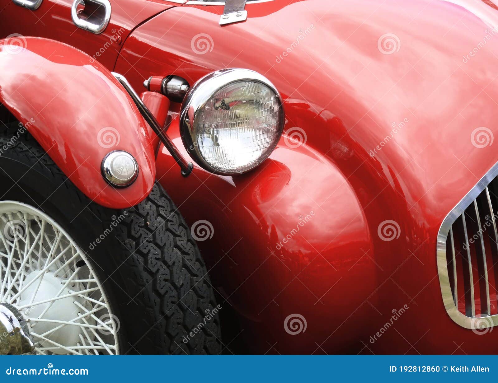 Front of a Red Antique Race Car Stock Photo - Image of race, drive ...