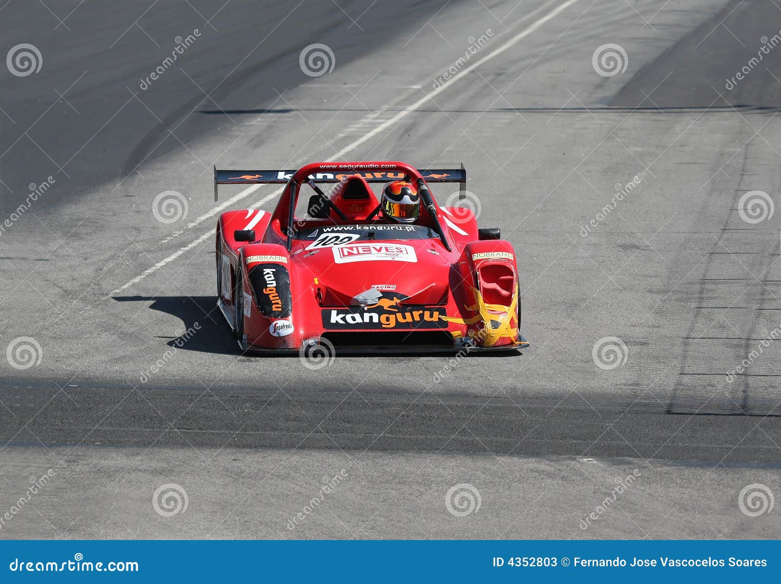 Red race car editorial stock photo. Image of circuit, motor - 4352803