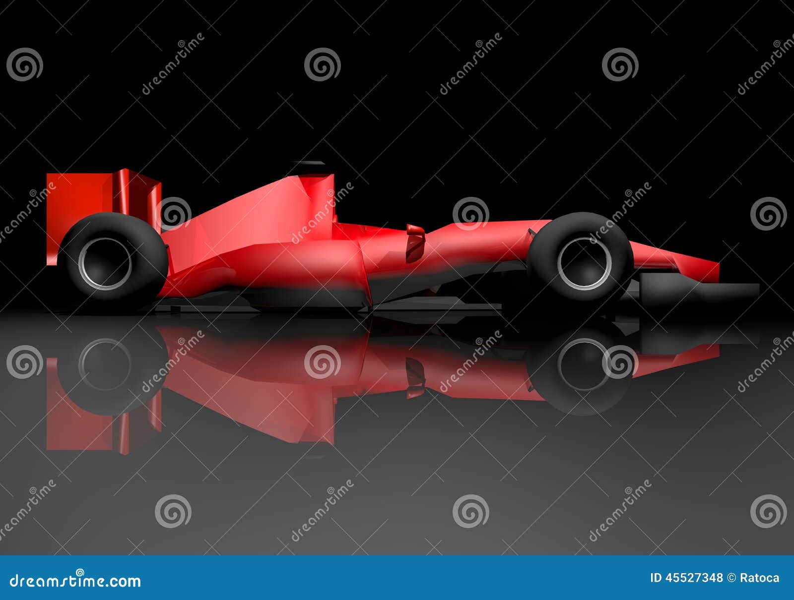 Red racing car stock illustration. Illustration of concept - 45527348
