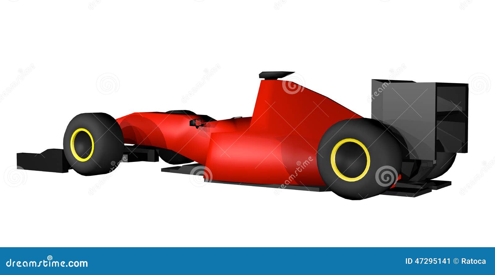 Red racing car stock illustration. Illustration of motion - 47295141