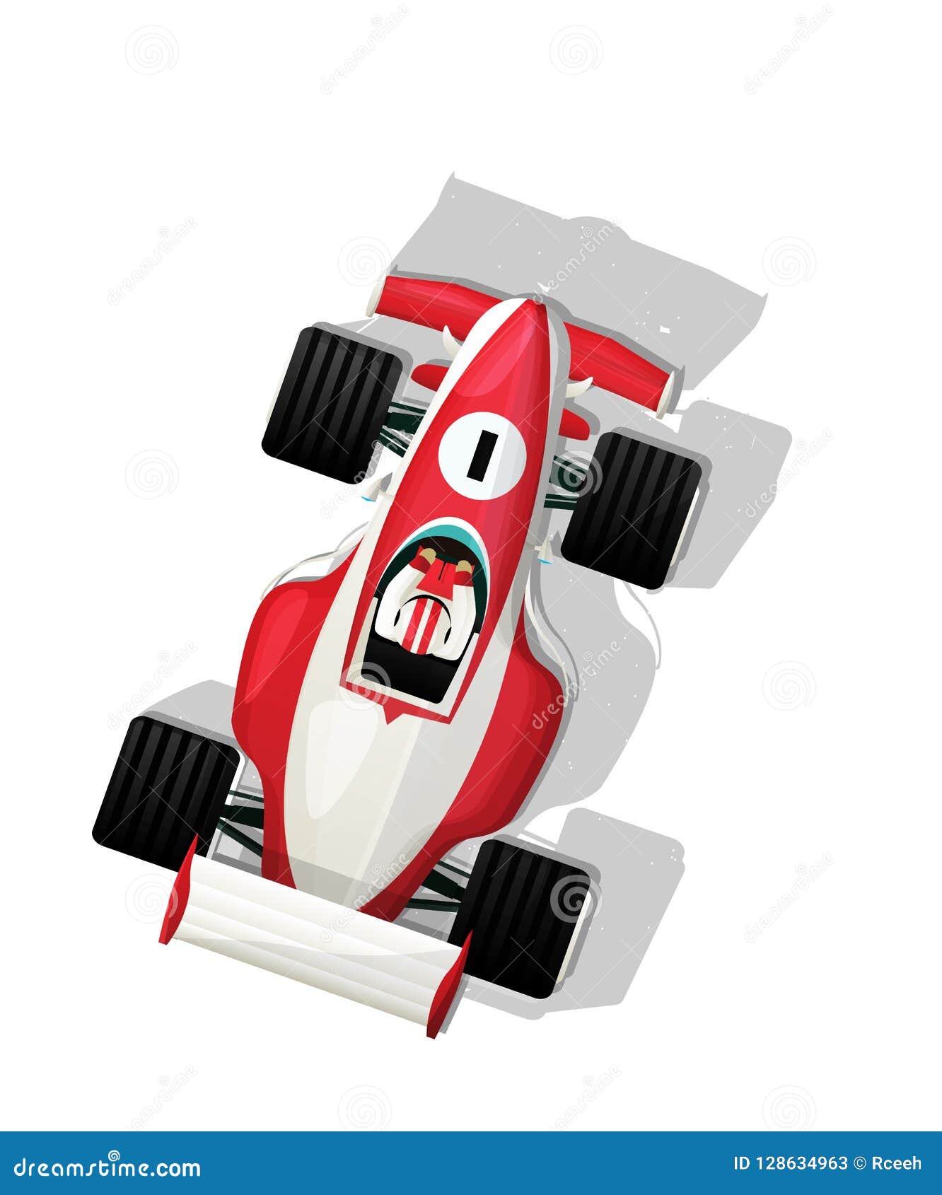 The red racing car stock vector. Illustration of competition - 128634963