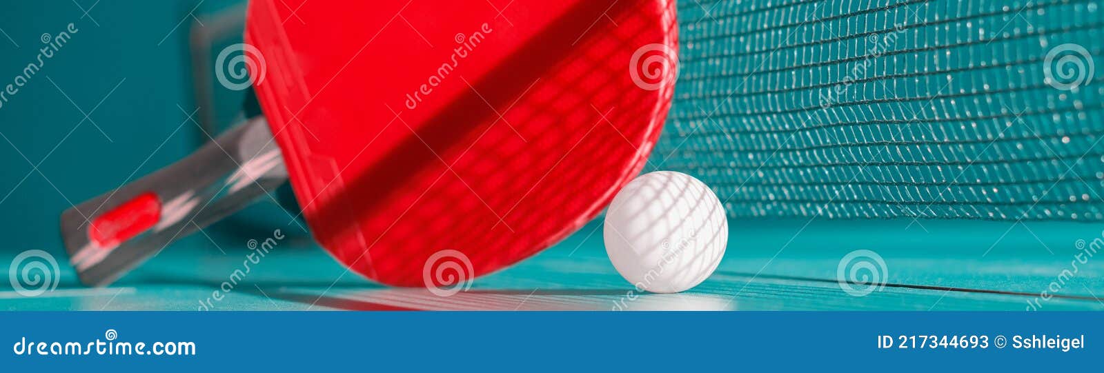 Red Racket and a Ball for Table Tennis Stock Image - Image of male ...