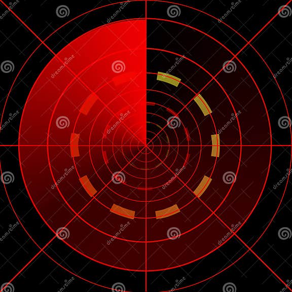 Red radar screen stock illustration. Illustration of europe - 8939182