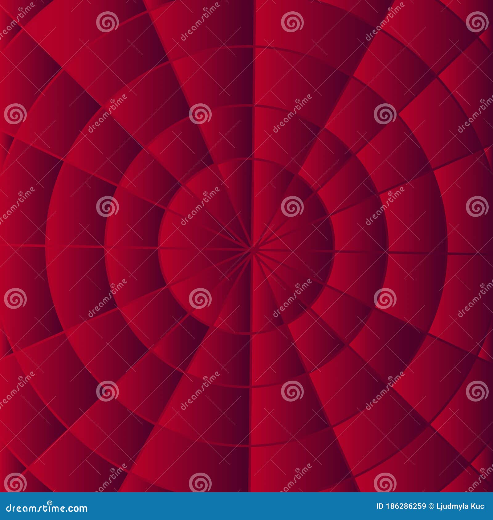Red radial background stock vector. Illustration of abstract - 186286259