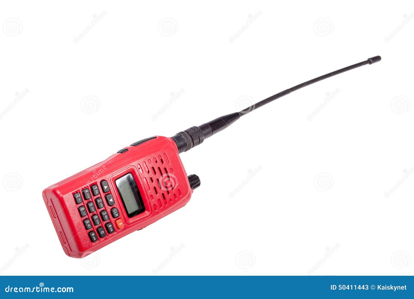 Red Radio Communication on White Background Stock Image - Image of ...