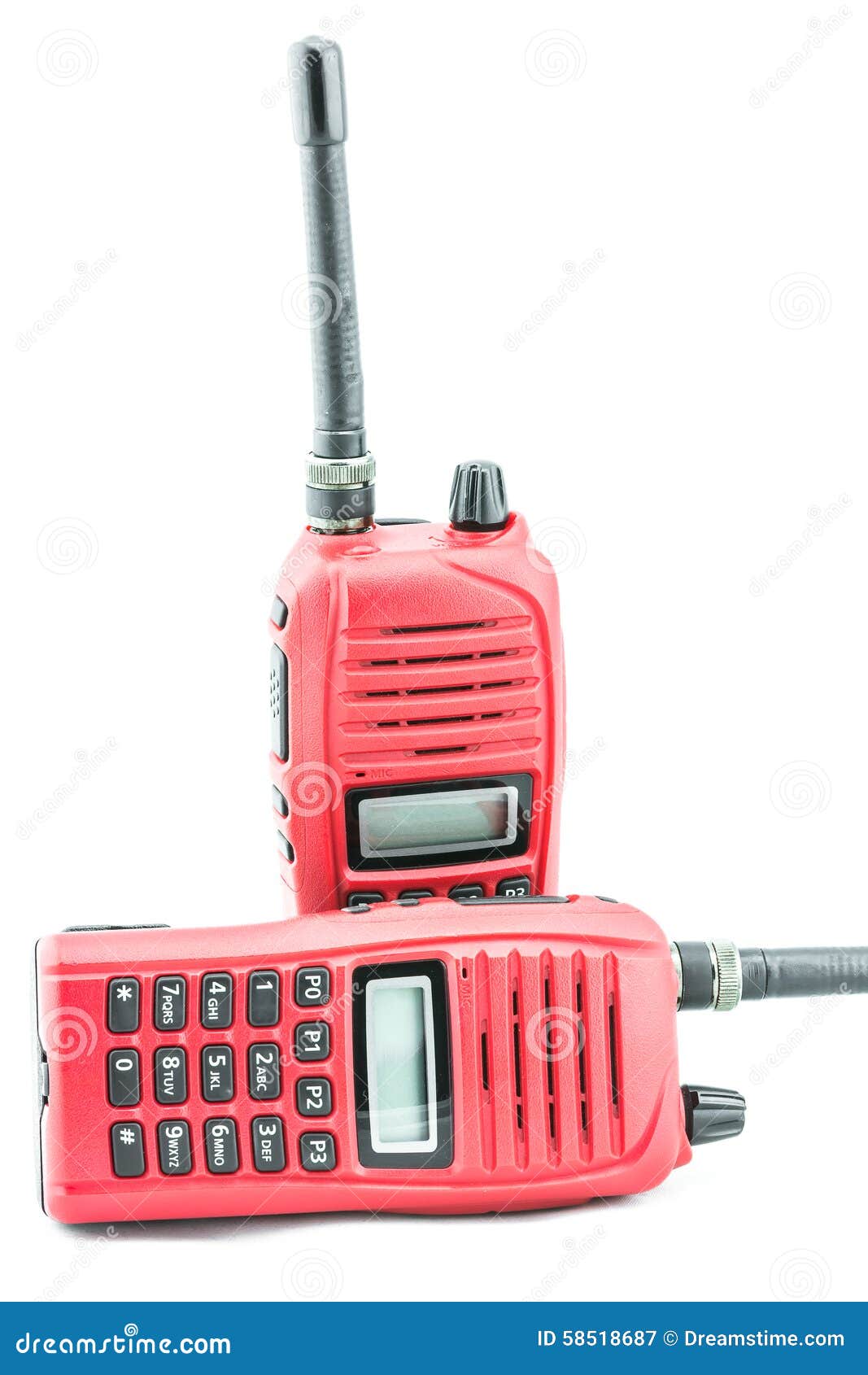 Red radio communication stock image. Image of phone, decoder - 58518687