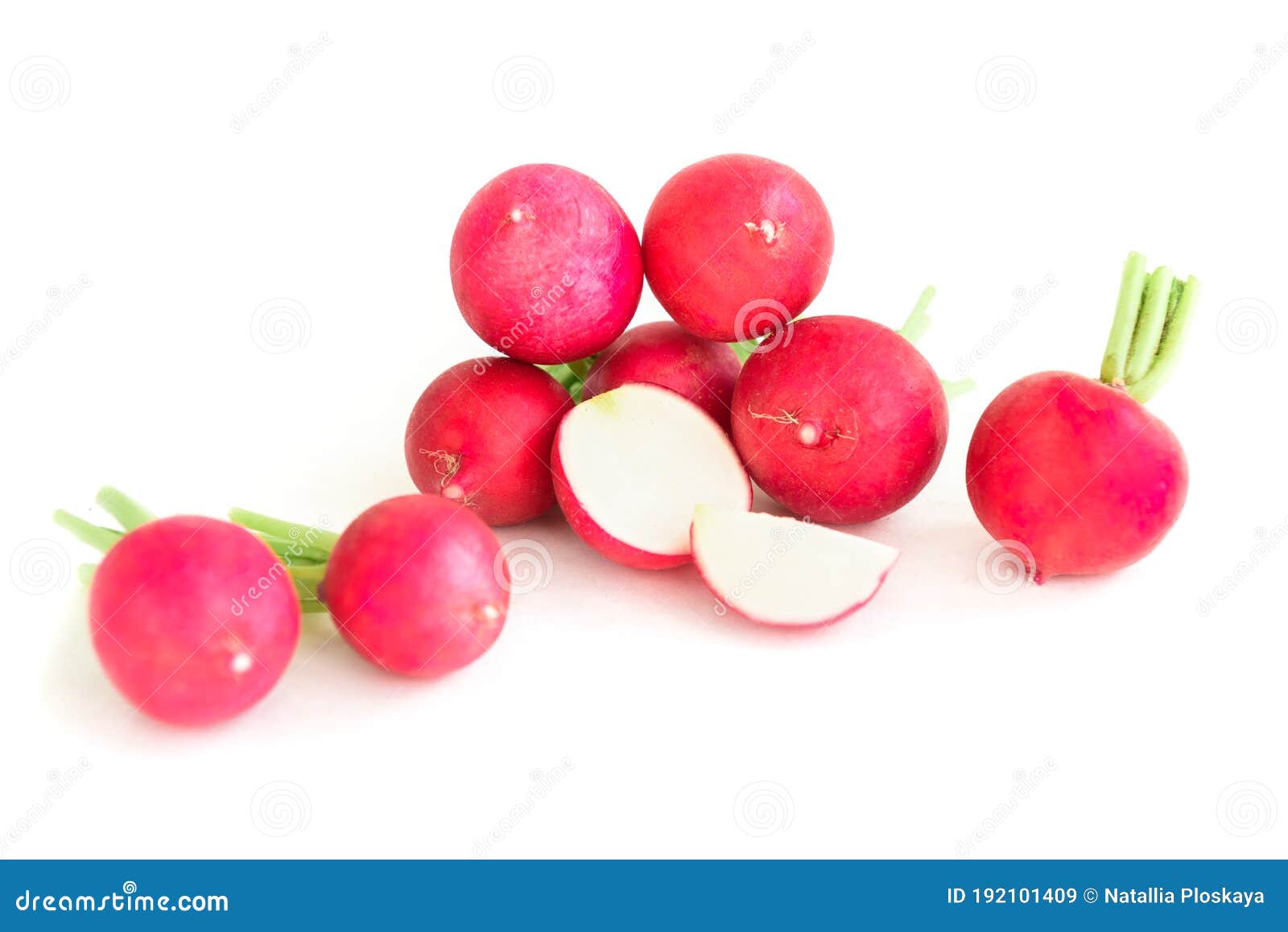 Red Radish Isolated on White Background Stock Image - Image of ...