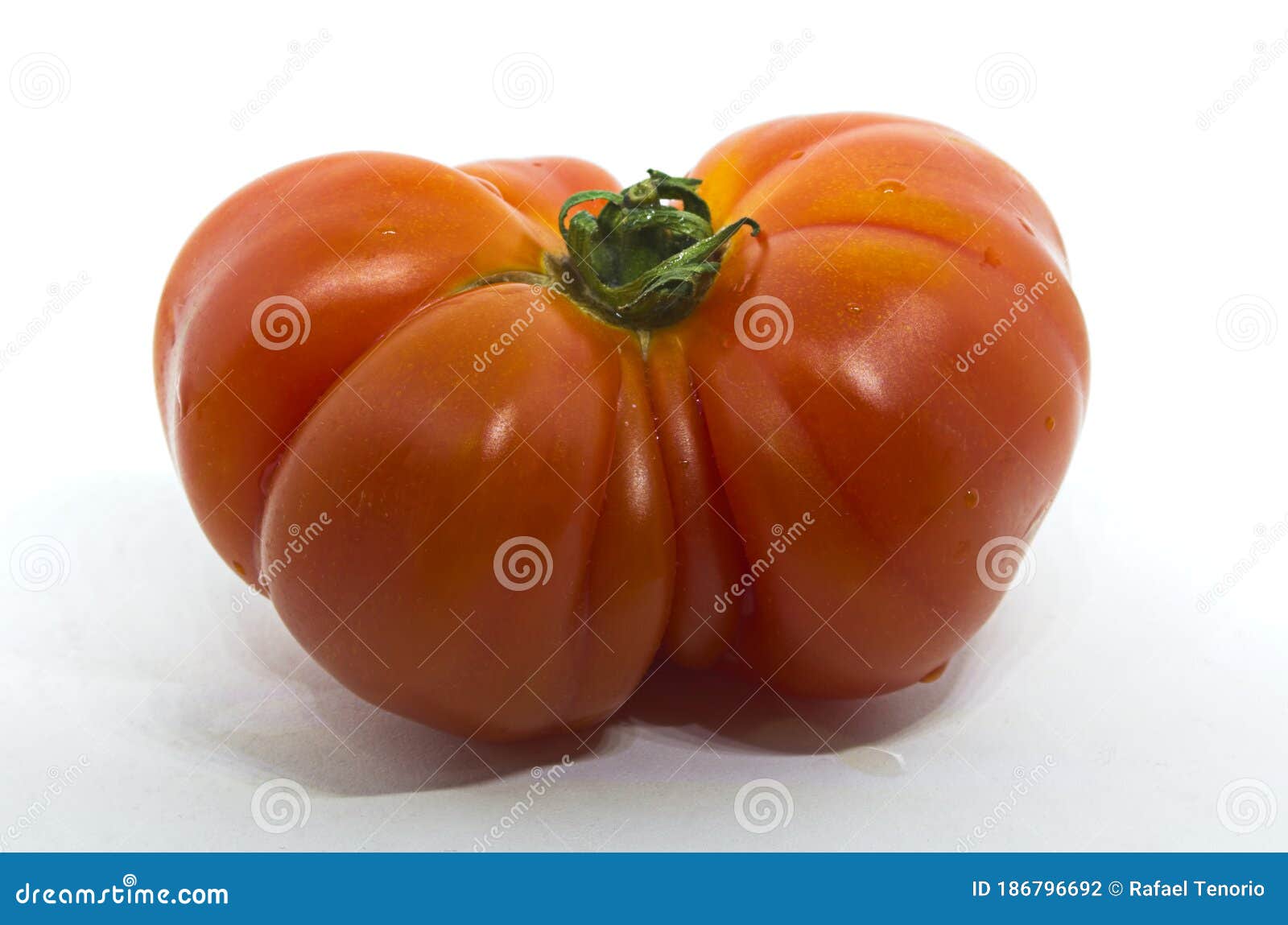 Red Raf Tomato on White Background Stock Photo - Image of colorful ...