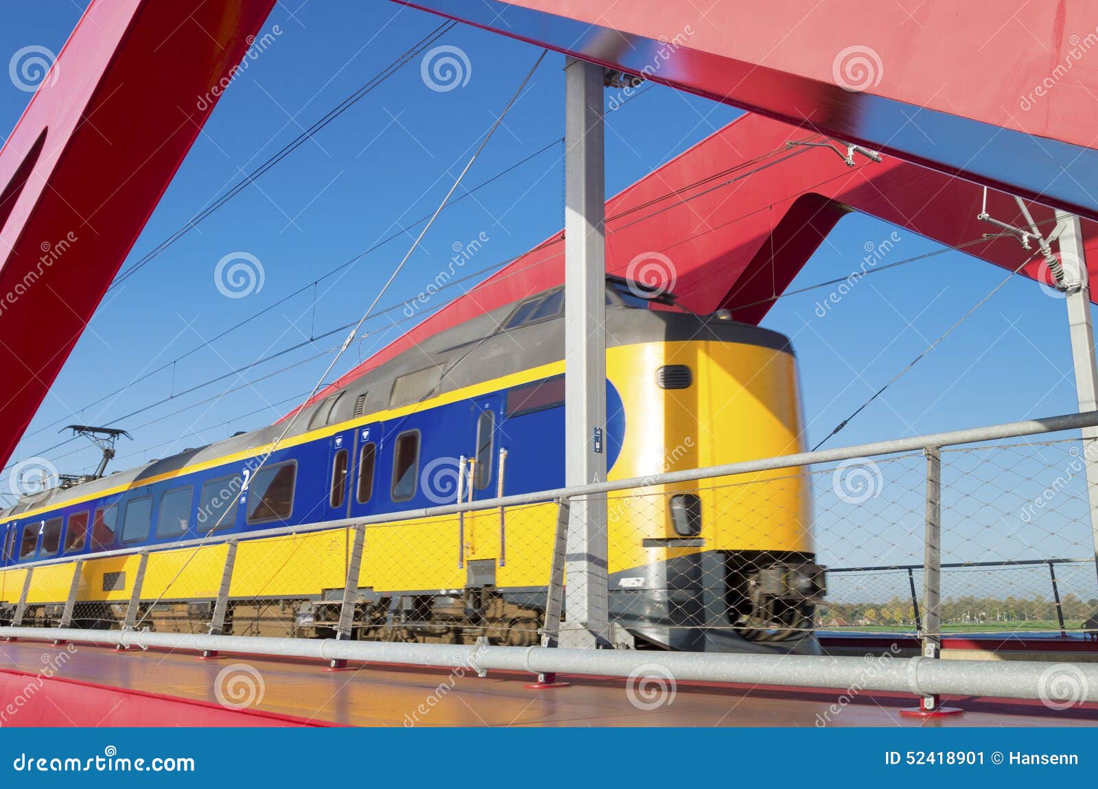 Red railroad bridge editorial photo. Image of tourism - 52418901