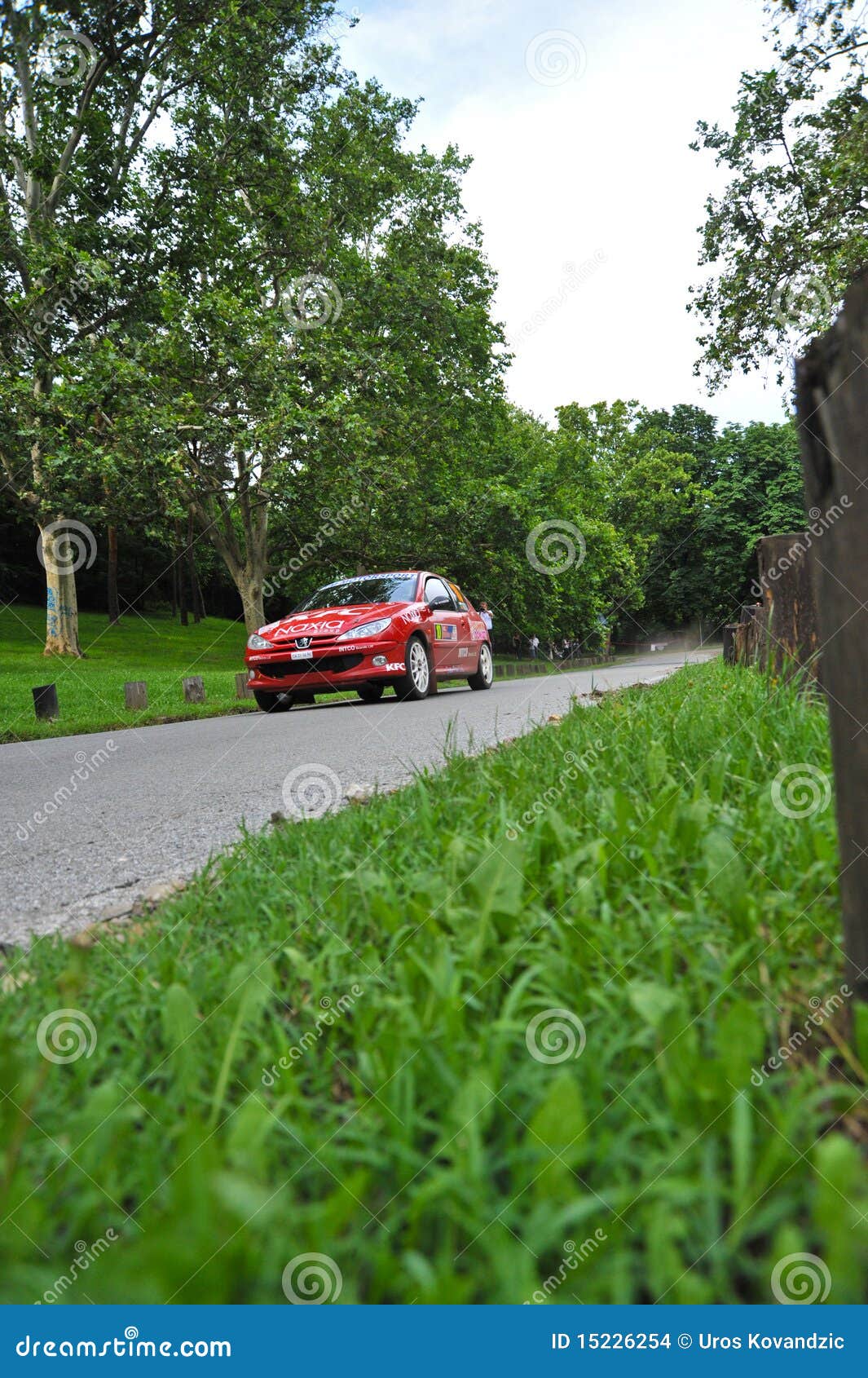 Red rally car editorial stock image. Image of speed, race - 15226254