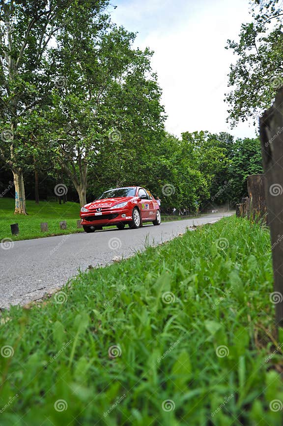 Red rally car editorial stock image. Image of speed, race - 15226254