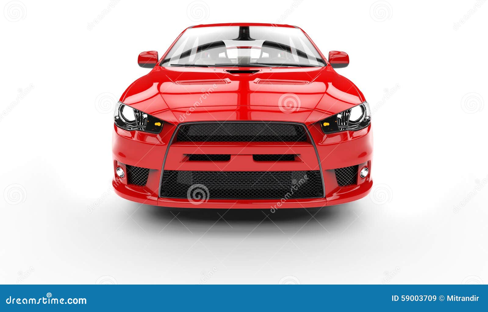 Red Rally Car stock illustration. Illustration of expensive - 59003709