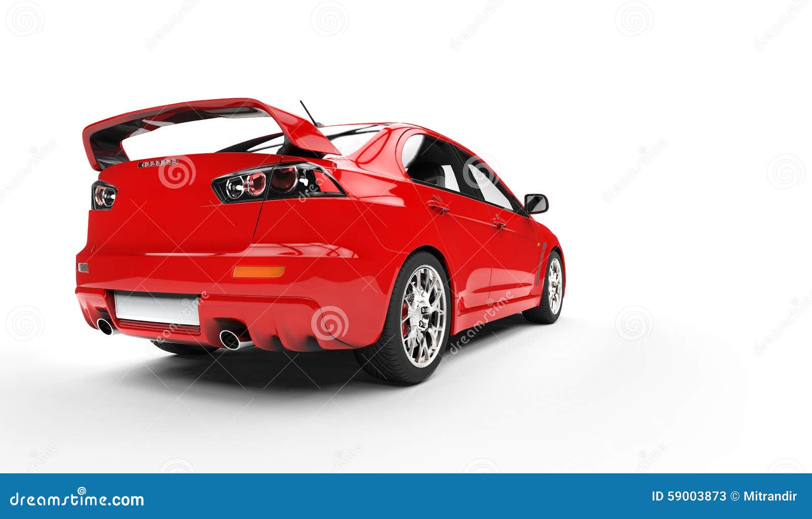 Red Rally Car stock illustration. Illustration of model - 59003873