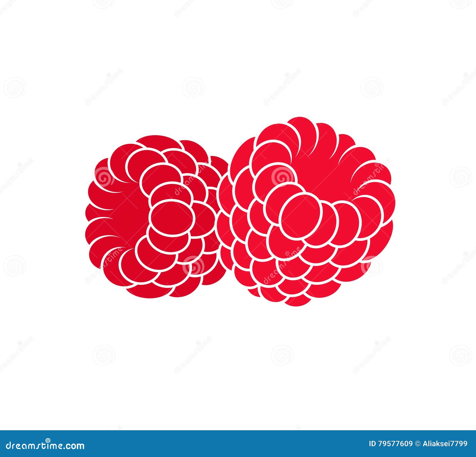 Raspberries Cartoon Vector | CartoonDealer.com #2604235