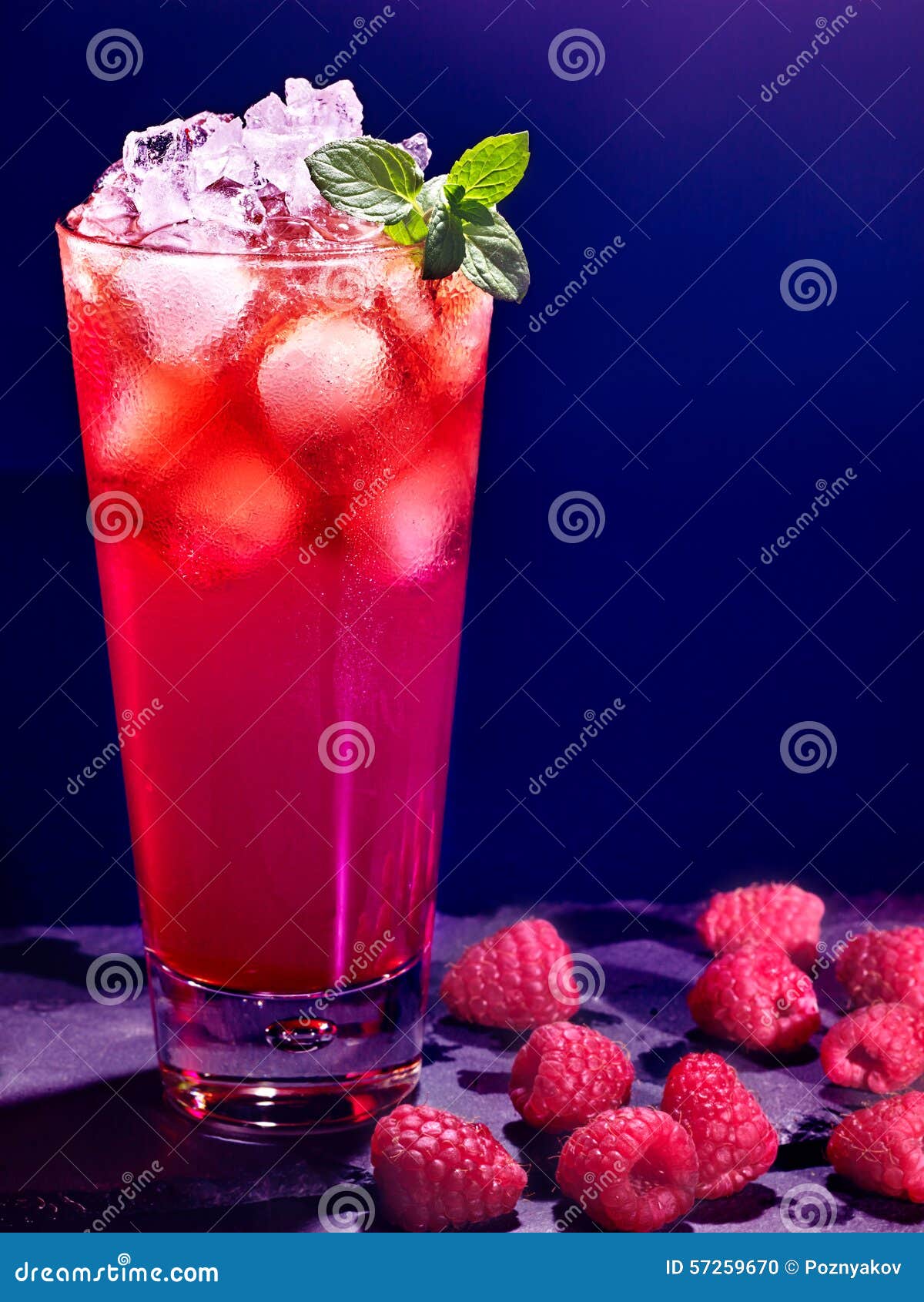 Red Raspberry Cocktail on Dark Background 78 Stock Photo - Image of ...