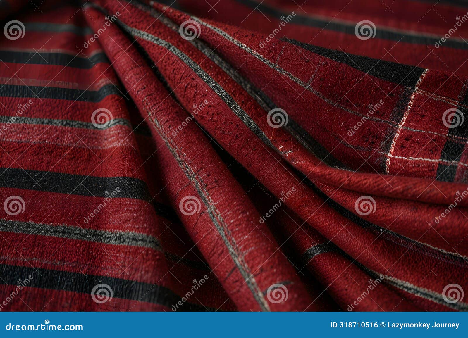 Red Raspberry Stripes, Cotton Fabric Texture Background Stock ...