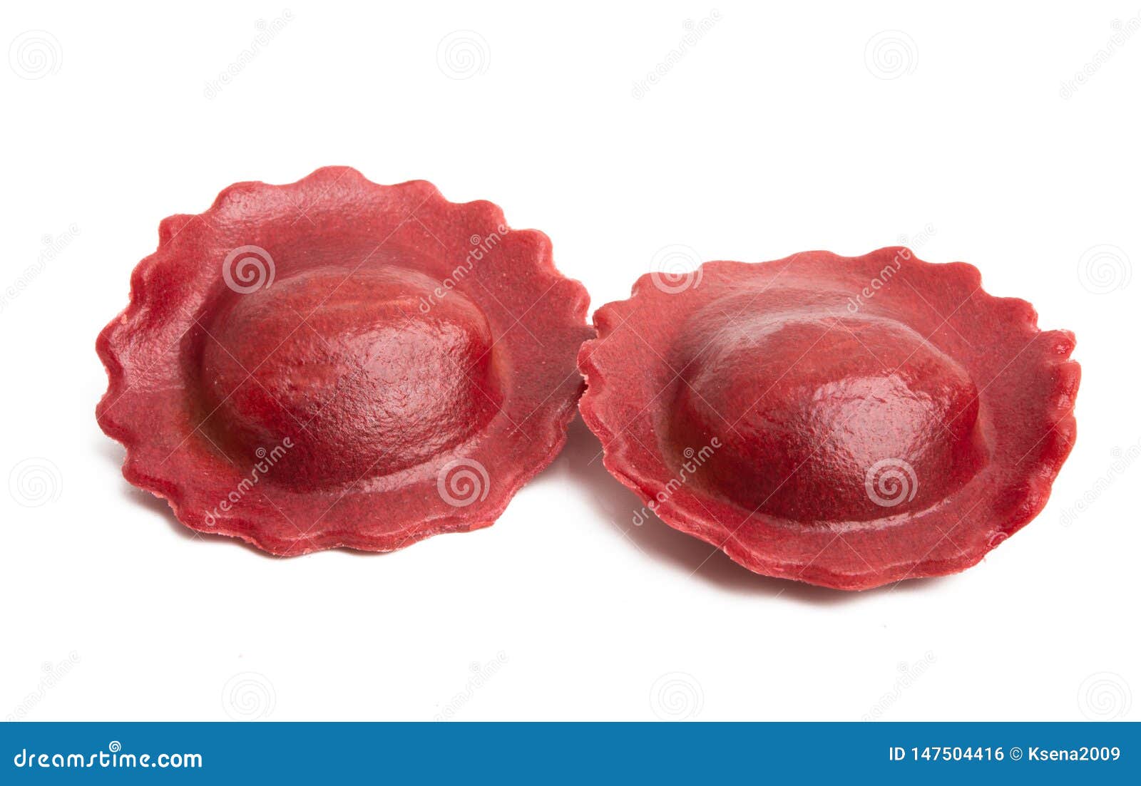 Red ravioli isolated stock photo. Image of tradition - 147504416