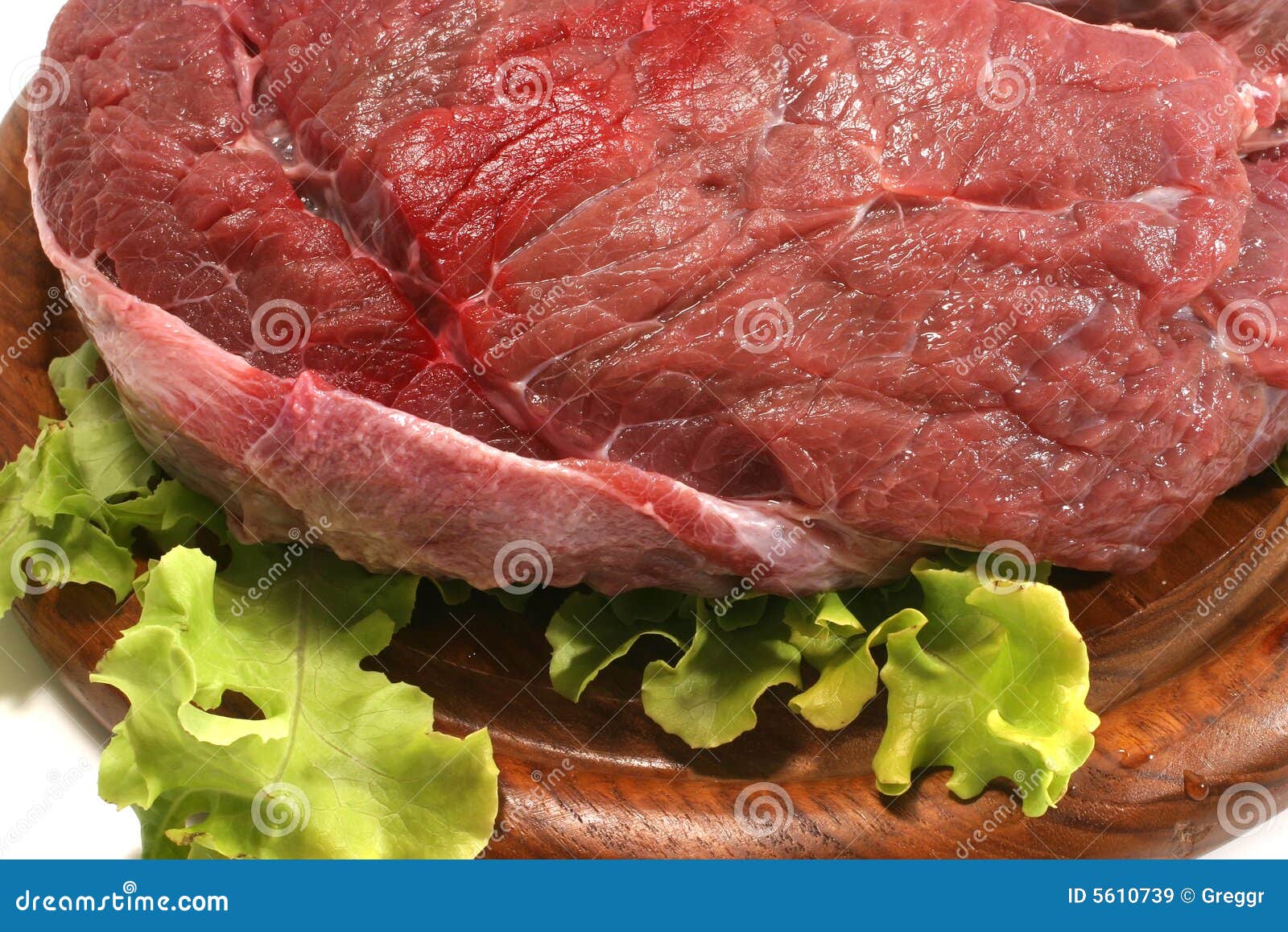 Red Raw Beef Meat Over White Stock Image - Image of sirloin, plate: 5610739
