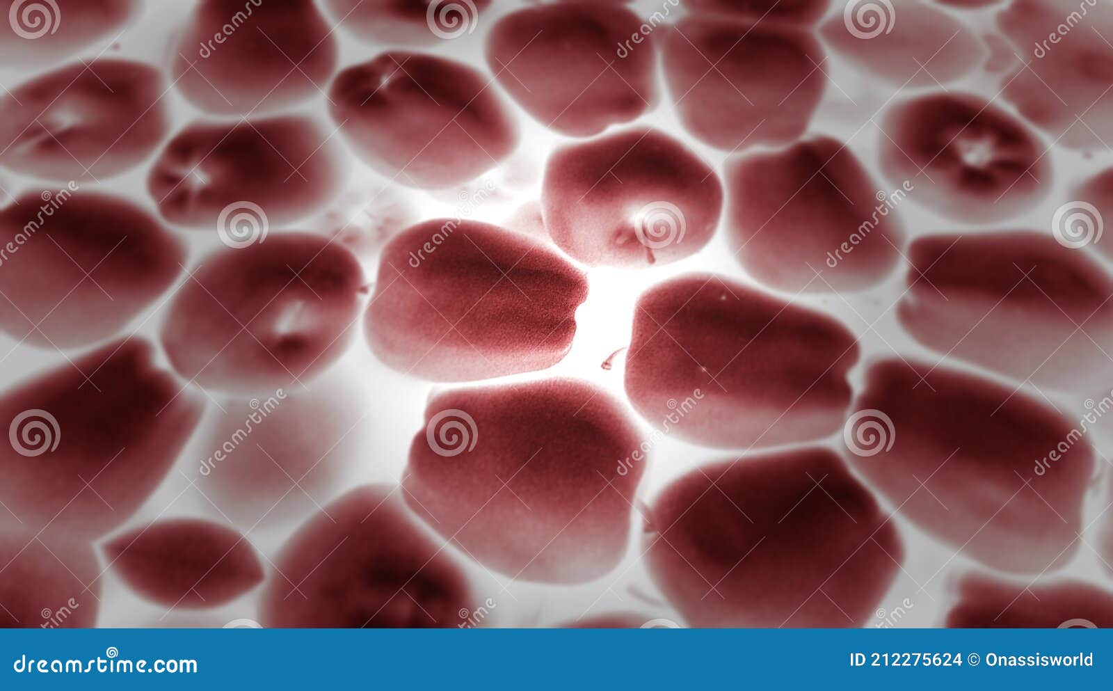 Red X-ray Apples Abstract Background Stock Illustration - Illustration ...