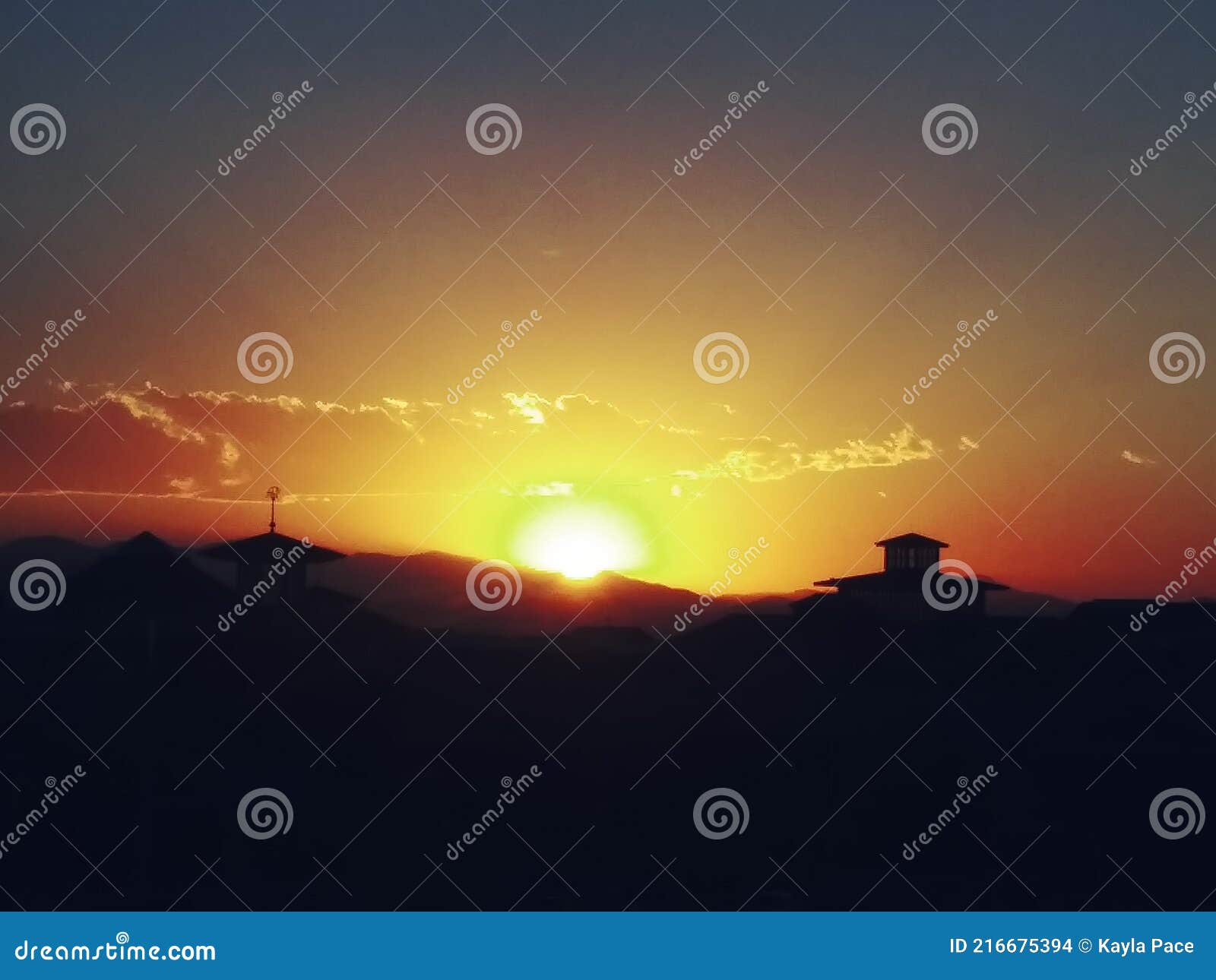 Red Ray stock photo. Image of sunset, darkness, yellow - 216675394