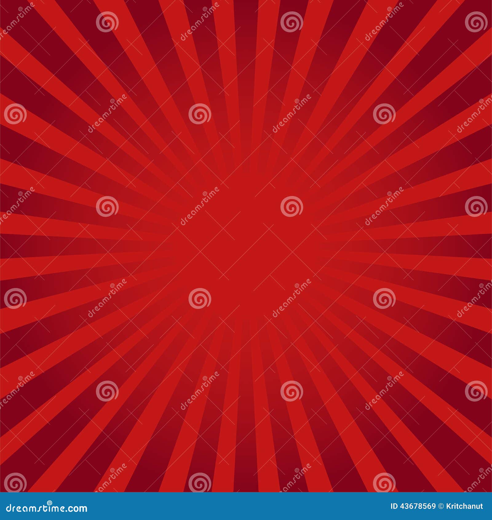 Red Ray Sunburst Style Abstract Background Stock Illustration ...