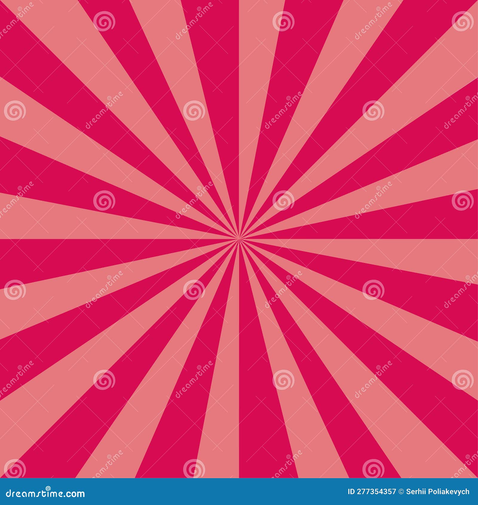 Red Rays Background for Banner Design. Starburst Cartoon Style. Vector ...