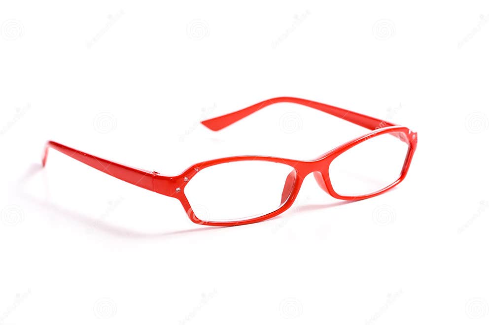 Red Reading Glasses stock image. Image of plastic, fashionable - 5145969