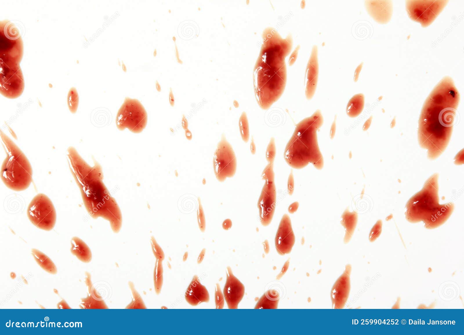Red Real Blood Splashed Isolated on White Background Stock Photo ...