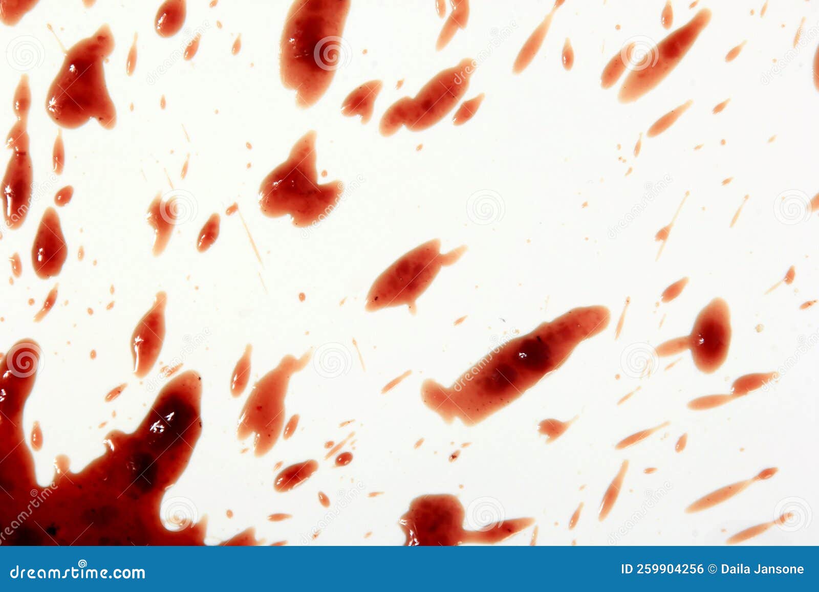 Red Real Blood Splashed Isolated on White Background Stock Photo ...