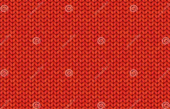 Red Realistic Simple Knit Texture Vector Seamless Pattern Stock Vector ...