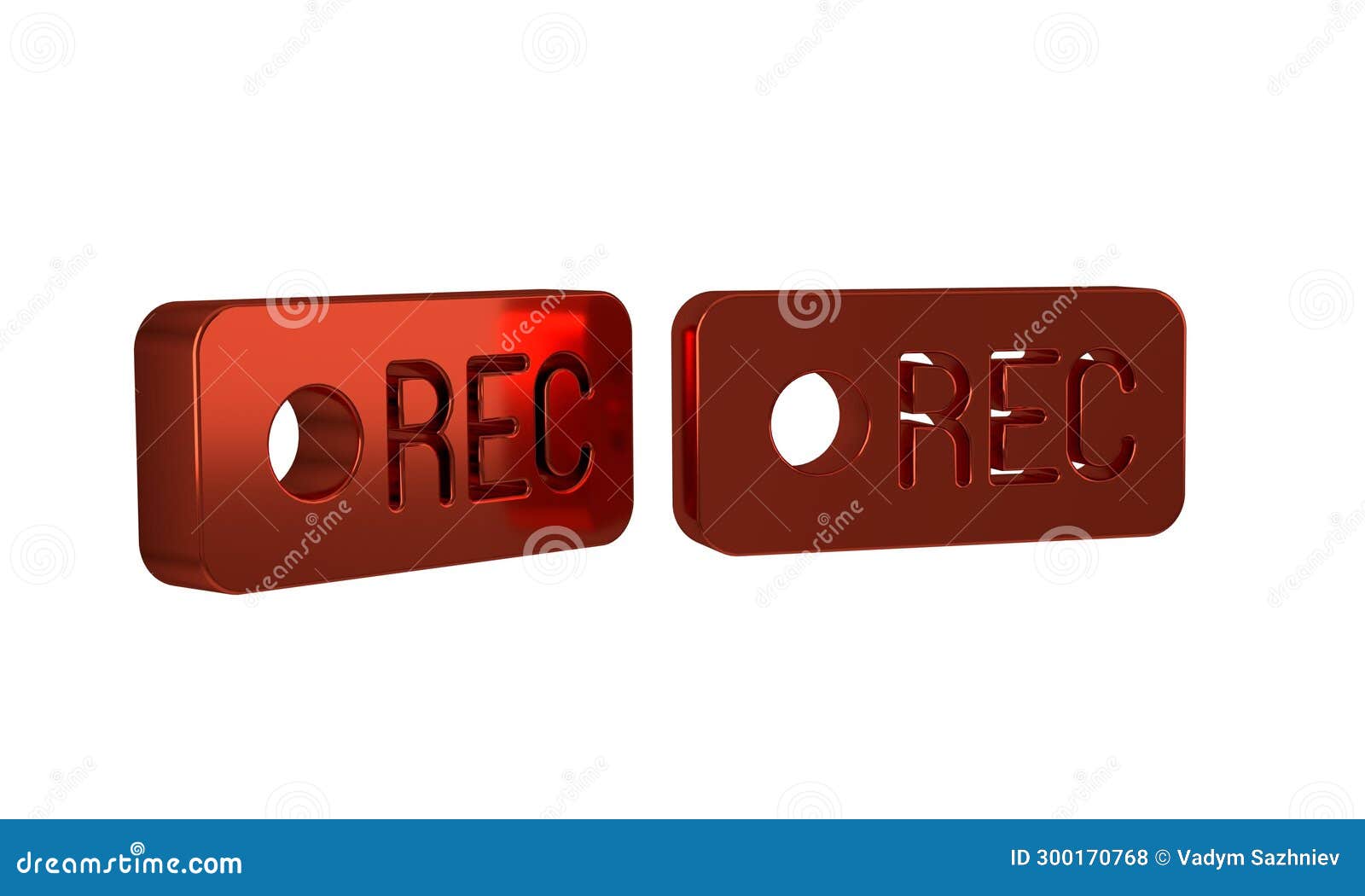 Rec / Record Button Trendy Flat Style Vector Icon. Symbol For Your Web Site Design, Logo, App UI ...