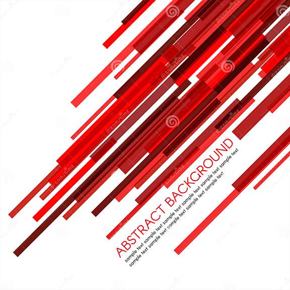 Red Rectangle Bars Obliquely Vector Abstract Background Stock Vector ...