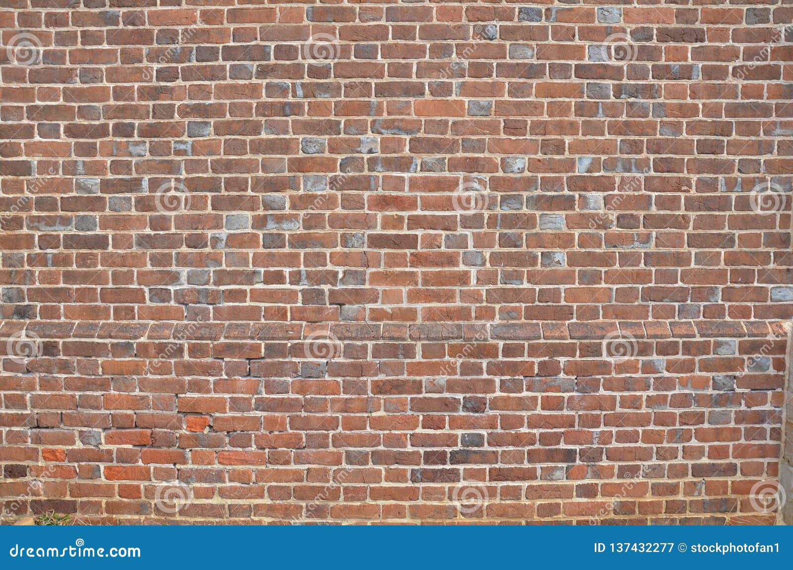 Red Rectangle Brick Wall or Masonry or Tessellation Stock Image - Image ...